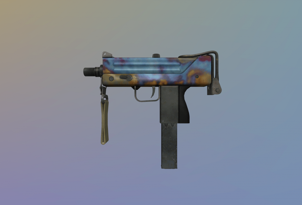 MAC-10 Seed Pattern 349 - CS2 Blue Gem